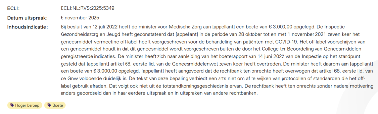 Huisarts Jan Vingerhoets terecht beboet, oordeelt de Raad van State ...